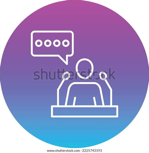 Discourse Vector Icon Can Be Used Stock Vector Royalty Free 2225743193 Shutterstock