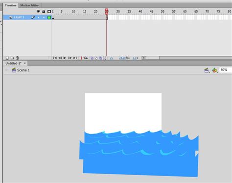 Create A Sea Wave Animation Using Flash Geeksforgeeks
