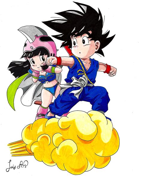 Goku Y Milk Dragon Ball Imagenes Graffiti Anciano Dibujo Dibujos