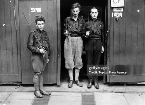 Armed Guards Outside The Fascist Headquarters In Edgware Road London
