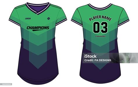 여성 스포츠 저지 플랫 스케치 일러스트 디자인과 추상적인 쉐브론 패턴으로 배구 저지 축구 축구 넷볼 스포츠 용 스포츠 유니폼