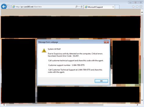 Remove Error Code S1l457 Pop Up Virus Support Scam