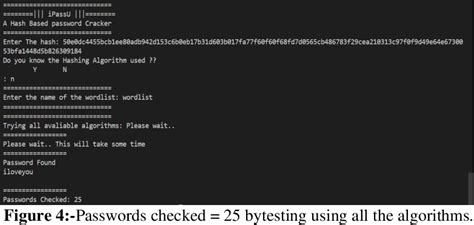 Figure 4 From Analyzing Password Decryption Techniques Using Dictionary