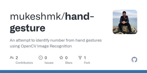 Github Mukeshmk Hand Gesture An Attempt To Identify Number From Hand Gestures Using Opencv