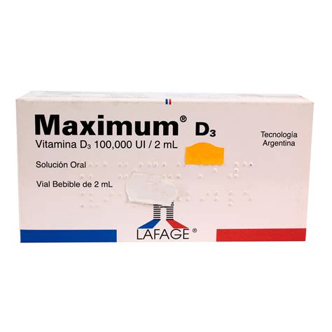 Comprar Maximum D3 100000 Ui Vial 2ml Walmart Guatemala