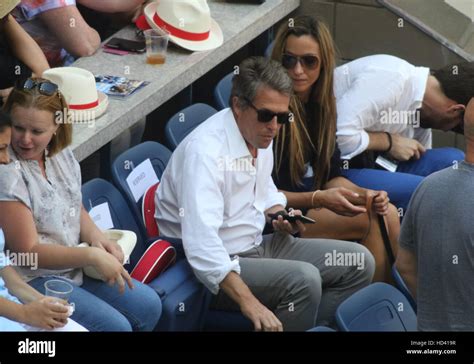 2016 Us Open Tennis Championships Day 7 Featuring Hugh Grant Anna Eberstein Where New York
