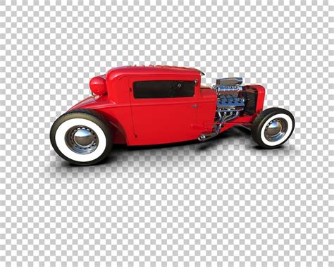 Premium Psd A Red Car With A White Rim And Black Rims And A White Rim