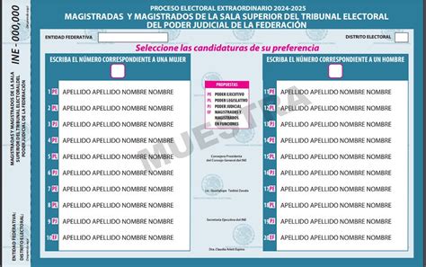 Así Se Ven Las Boletas Para Las Elecciones Del Poder Judicial 2025