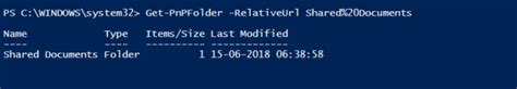Managing Sharepoint Folders Using Pnp Powershell