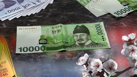 Korea Republic Won Krw 10000 Banknote 3d Model 19 3ds Blend C4d