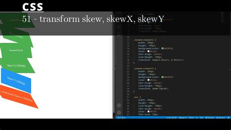 Css 51 💻 Transform Skew Skewx Skewy Youtube