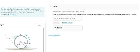 Solved The Hoop Is Cast On The Rough Surface Such That It