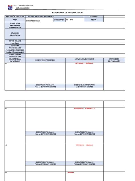 Formato De Eda 2023 Pdf