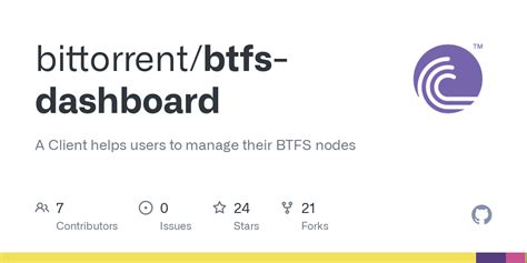GitHub Bittorrent Btfs Dashboard A Client Helps Users To Manage Their BTFS Nodes