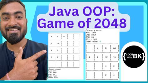 The Game Of 2048 In Java Using Oop Text Based Command Lines Games In