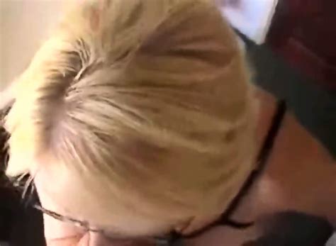 Mom With Glasses Eats Cum