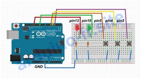 Diy Projet Arduino Avec Boutons Déchiffrez Le Chiffre Code Câblage