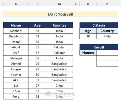 Excel INDEX MATCH With Multiple Criteria And Multiple Results