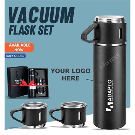 Insulated Vacuum Flask Set With 3 Cup Importer And Supplier