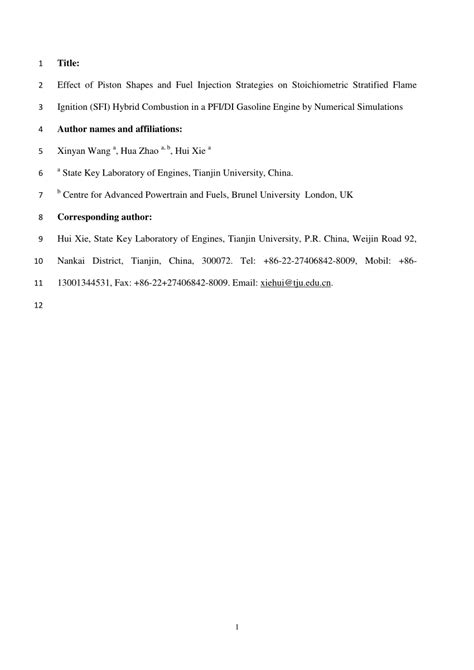 Pdf Effect Of Piston Shapes And Fuel Injection Strategies On Stoichiometric Stratified Flame