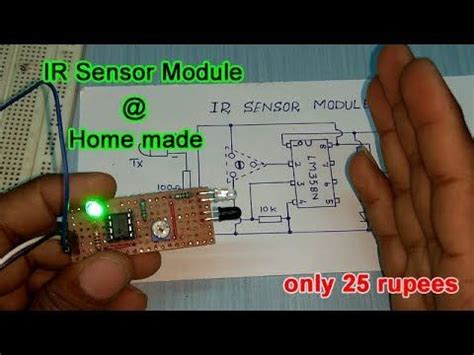 IR Sensor Module Home Made Udaya Tech Electronic Circuit Projects Circuit Projects Basic