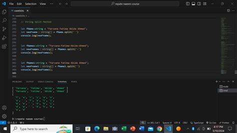 Farzana Kosar On Linkedin String Split Method Coding