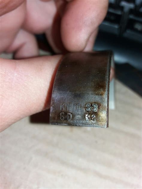 Маркировка вкладышей KFM S3 8D 14 — Daewoo Nubira I, 1,6 л, 1998 года ...