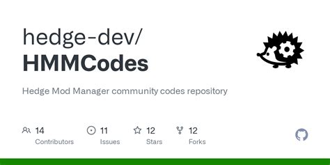 Github Hedge Dev Hmmcodes Hedge Mod Manager Community Codes Repository