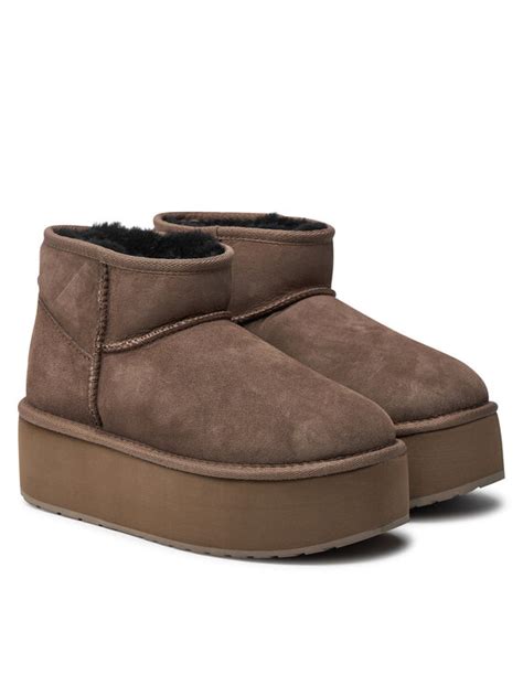 Emu Australia Sniego Batai Stinger Micro Flatform W13082 Ruda Modivolt