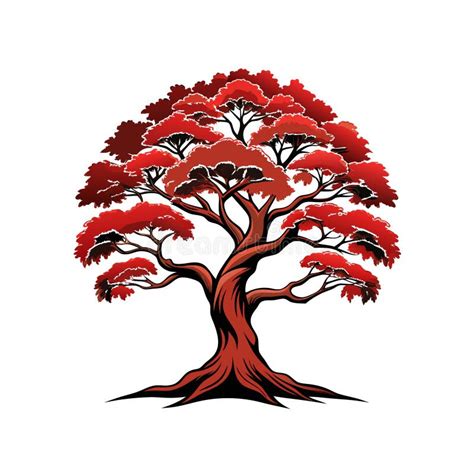 Artful Representation Of Japanese Maple Stock Illustration Illustration Of Eucalyptus Bare