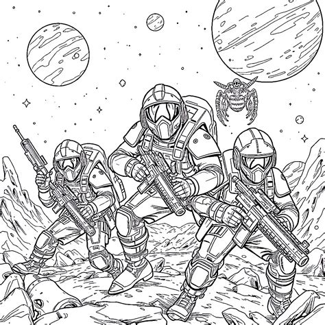 Best Helldivers Coloring Pages Free Printable Pdf
