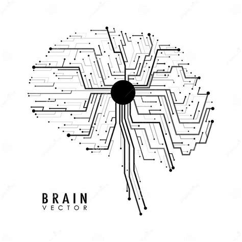 Technological Brain And Machine Learning Concept Stock Vector Illustration Of Graphic