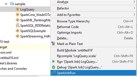 Intellij Sparkjobrun On The Context Menu Not Work When No Configuration File Issue