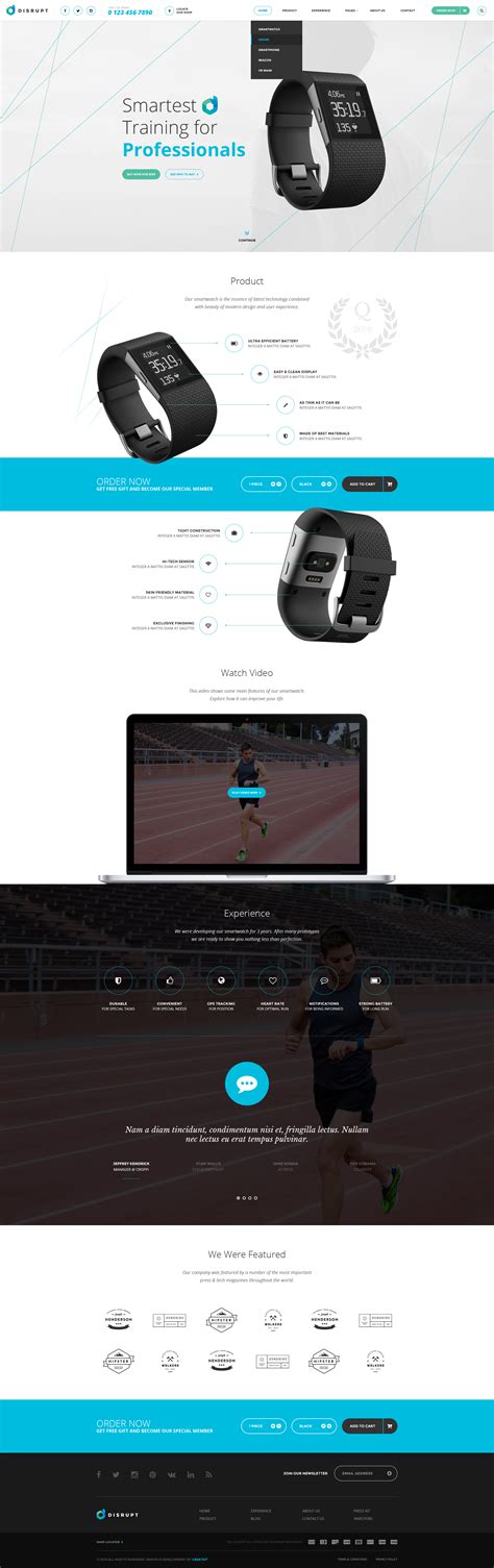 Disrupt Single Product E Commerce HTML Template By ThemePlayers ThemeForest