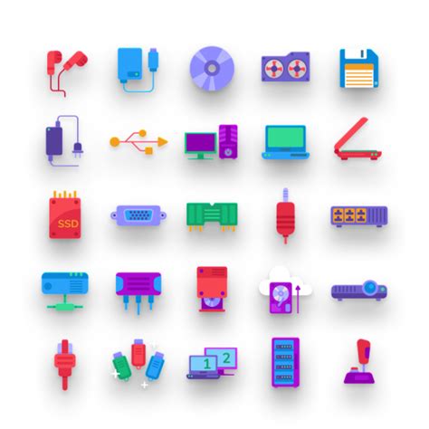 50 Computer Hardware Color Icons Dighital Icons Premium Icon Sets For All Your Designs