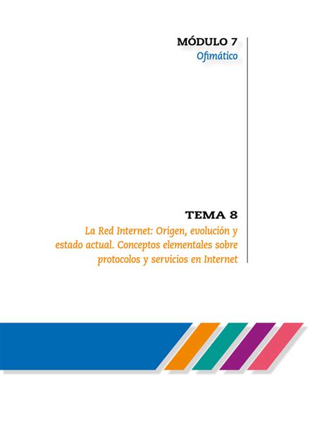 Ow1 M07 Tema 8 La Red Internet Pdf Protocolos De Internet Red De Computadoras