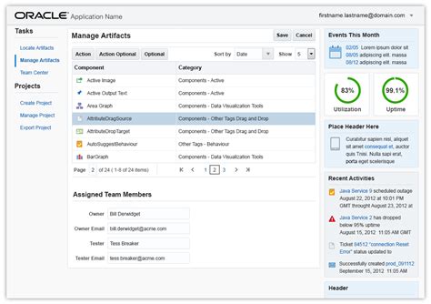 oracle alta ui patterns page layout