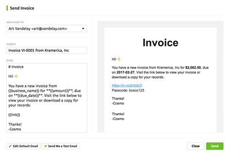 Invoices Customers