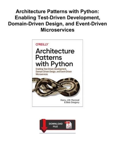 Pdfread Architecture Patterns With Python Enabling Test Driven Development Domain Driven