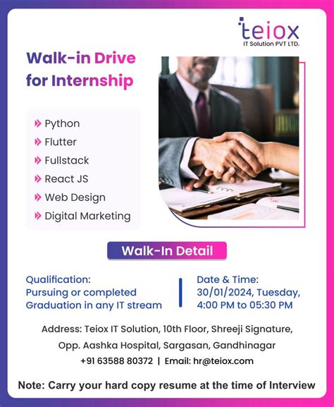 Purvi Parmar On Linkedin Internship Itinternship Walkindrive