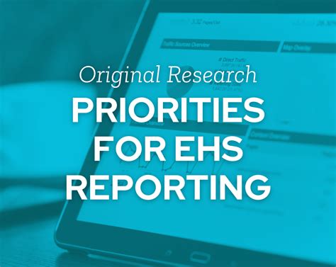 What Are Your Peers Priorities For Ehs Reporting Read The Survey