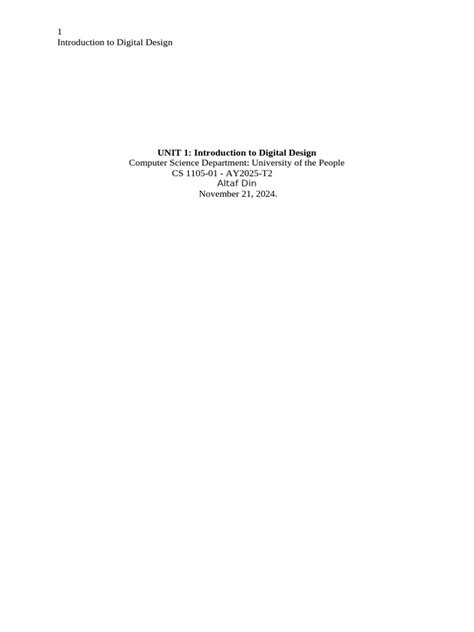Unit 1 Pdf Logic Gate Boolean Algebra
