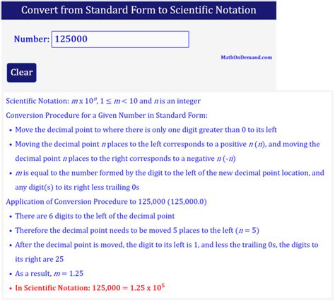 Convert From Standard Form To Scientific Notation MathOnDemand
