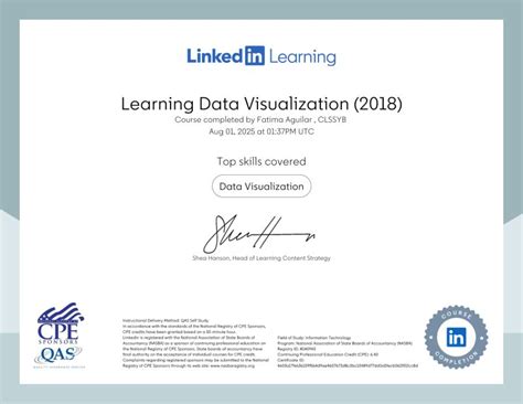 Just Finished The Course “learning Data Visualization 2018” By Bill