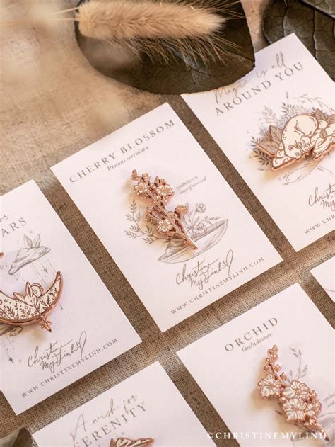 Cherry Blossom Enamel Pin — Christine My Linh