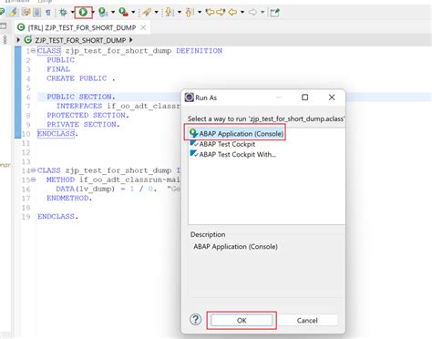 Working With Eclipse 6 How To See Abap Short Dump In Eclipse St22