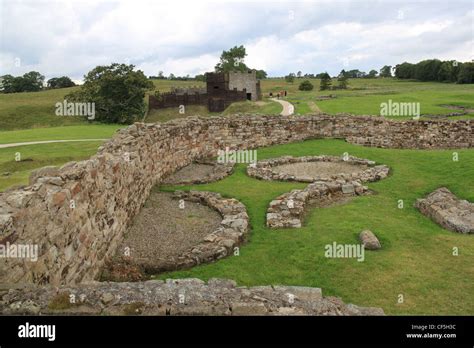 Vindolanda Roman Fort Hadrians Wall Northumberland England Great