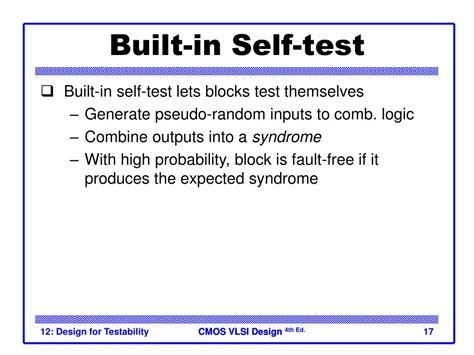PPT Lecture Design For Testability PowerPoint Presentation Free Download ID