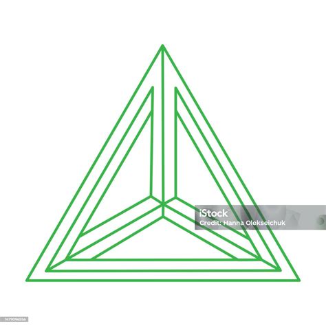 불가능한 모양 착시 삼각형 벡터 로고 광학 예술 개체입니다 기하학적 그림입니다 0명에 대한 스톡 벡터 아트 및 기타 이미지 0명 3차원 형태 개념 Istock