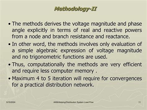 M6 Distrbution Load Flow Analysis Of Distribution System Ppt